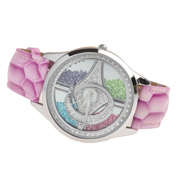 Melissa Leather Belt Women's Luxury Watch With Shaking Colorful ...